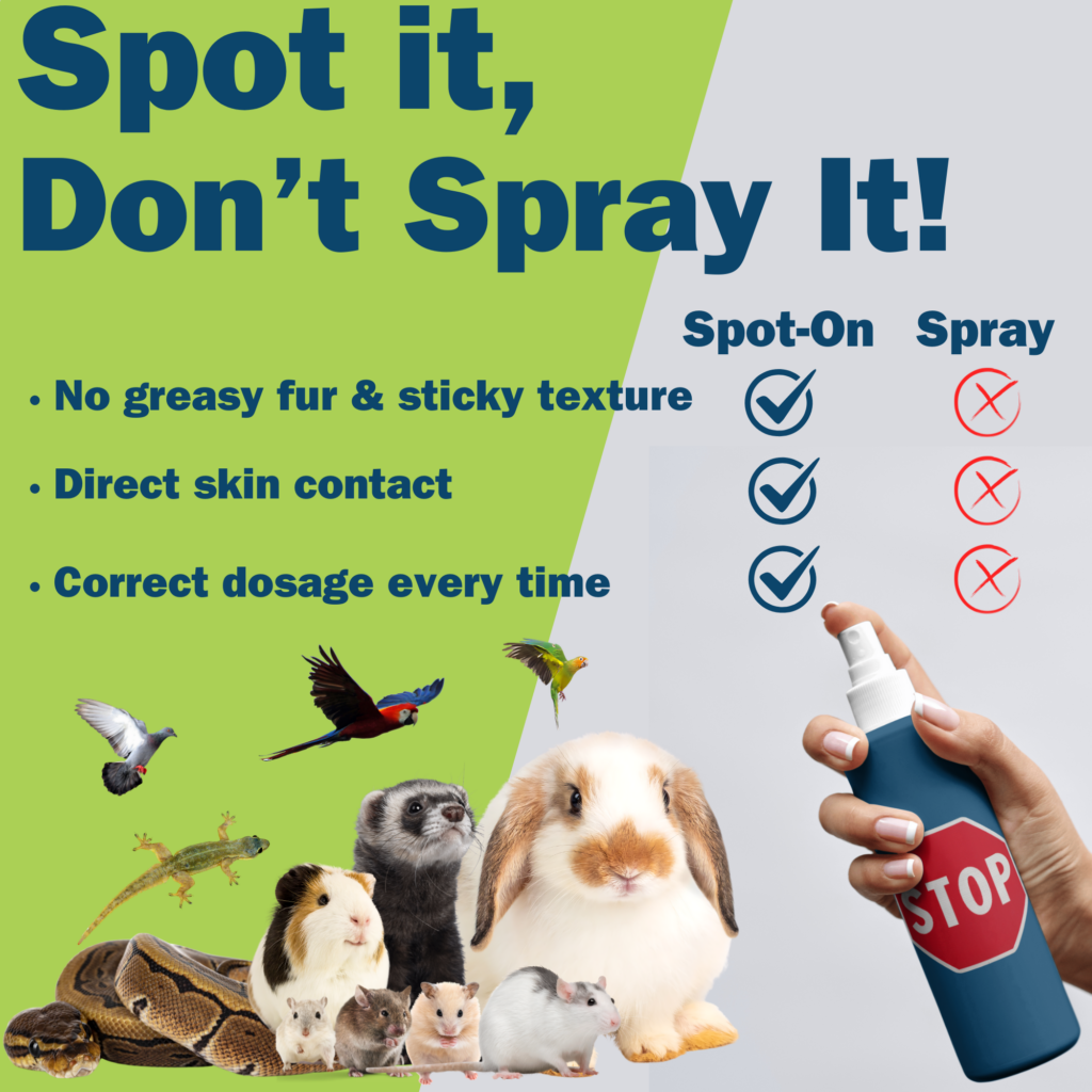 Spot On Anti-Parasite x8 For Guinea Pigs, Rabbits, Ferrets, & Rats